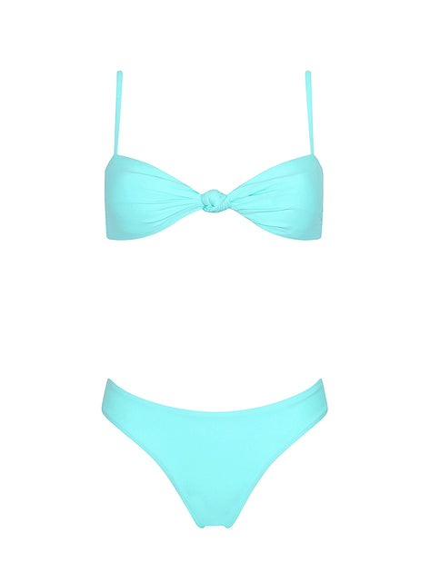 Aguaclara: Turquoise 90 Bandeau-Turquoise 23 High Leg Bikini (TURQUOISE ...