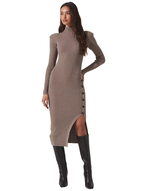 Astr the Label: Soryn Sweater Midi Dress (ACDR102484-TAUP) – Swimwear World