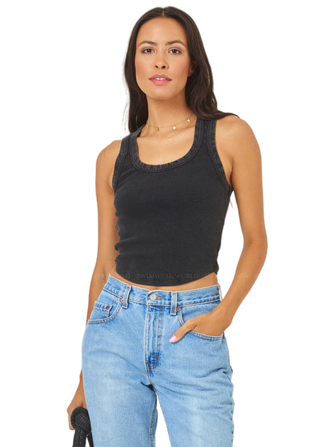 L Space: Ash Tank (ASHTP24-BLK) – Swimwear World
