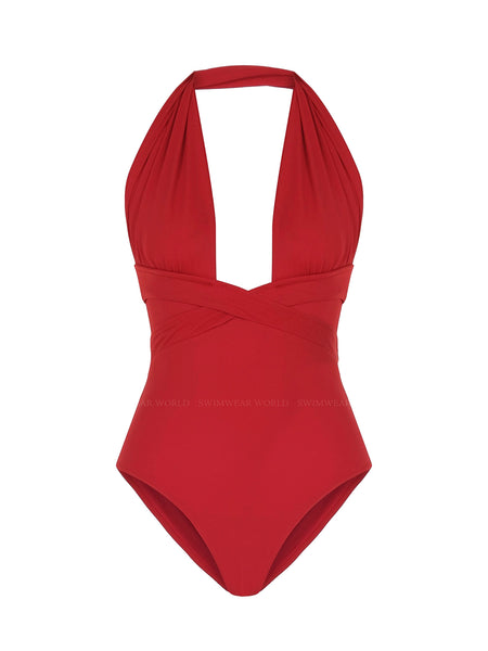 Oye Swimwear: Roman One Piece (ROMANO-RED) – Swimwear World