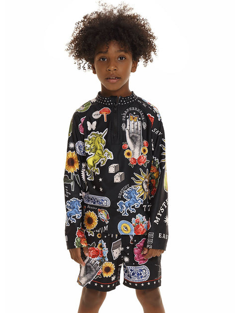 Agua Bendita Kids: Noah Rashguard-Nick Trunk (12316-12319) – Swimwear World