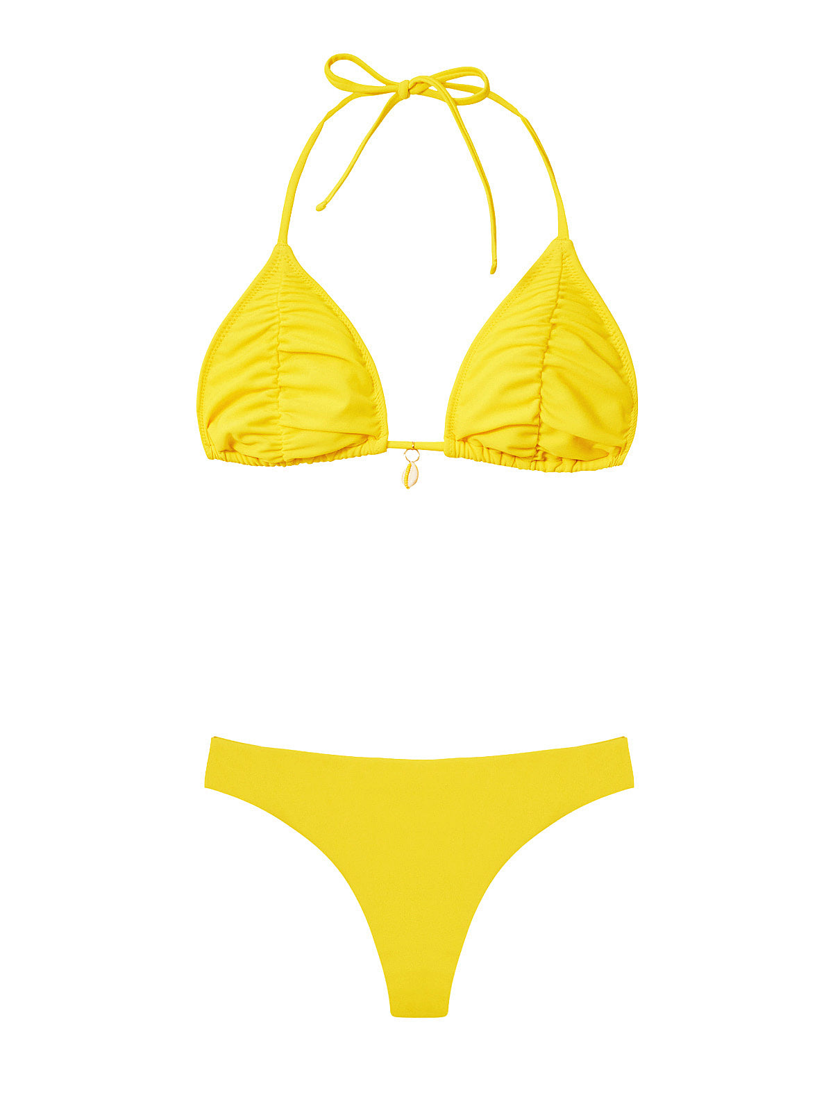 PQ Swim: Ruched Tri-Basic Ruched Bikini | Swimwear World