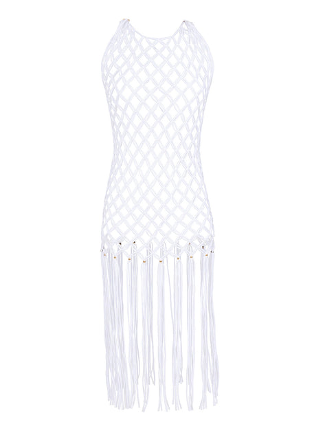 PQ Swim: Beaded Brynn Cover Up (WHT-1303D) – Swimwear World