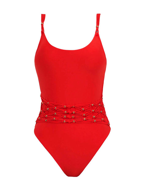PQ Swim: Beaded Brynn One Piece (MIL-5014P) – Swimwear World