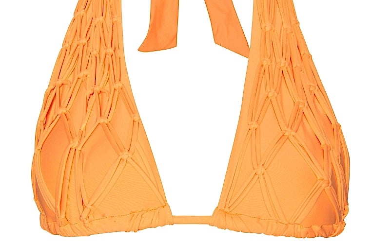 PQ Swim: Brynn Halter-Basic Ruched Bikini (ORA-1536H-ORA-211 ...