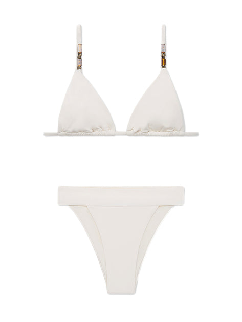 We Wore What: Beaded Cooper-Cheeky High Leg Bikini (WWST71-01-125 ...