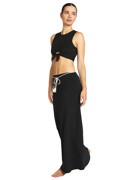 Robin Piccone: Ava Long Skirt (251742-BLK) – Swimwear World
