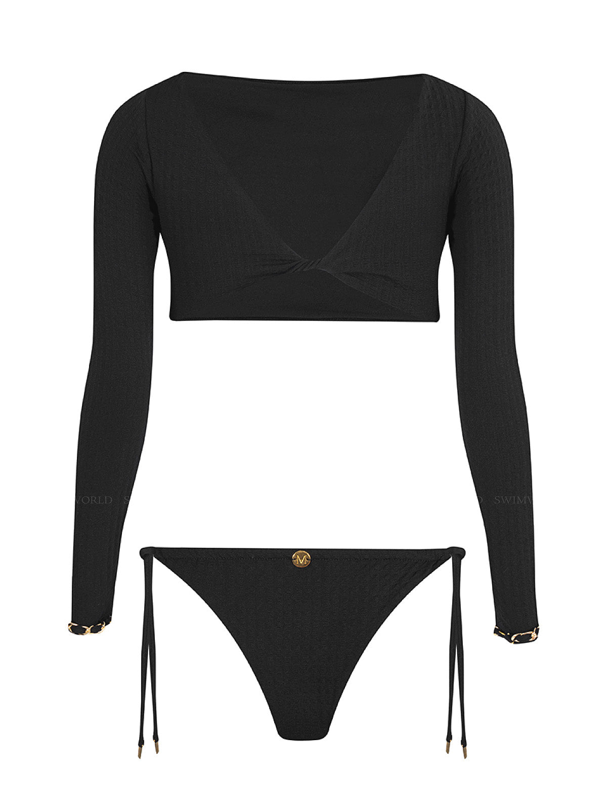Aquamanile Calla Lily Bikini Ss23 61t Bk Ss23 61b Bk Swimwear World